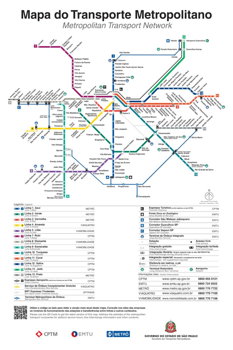 Mapa do transporte metropolitano de São Paulo é atualizado: veja o que mudou | Mobilidade Estadão
