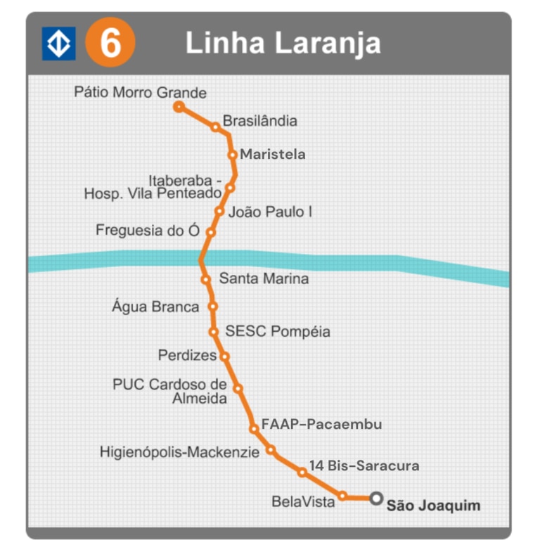 Linha 6-Laranja: confira o trajeto da linha que deve ser inaugurada ...